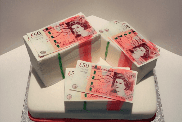 £50 Notes Icing Sheet for Cake Decoration